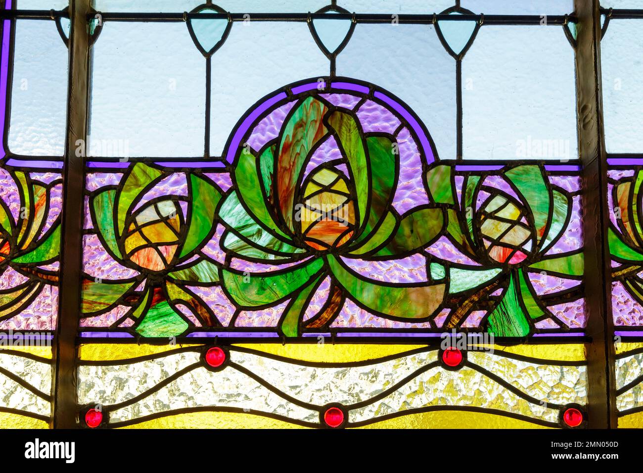 France, Meurthe et Moselle, Nancy, stained glass window made by William ...