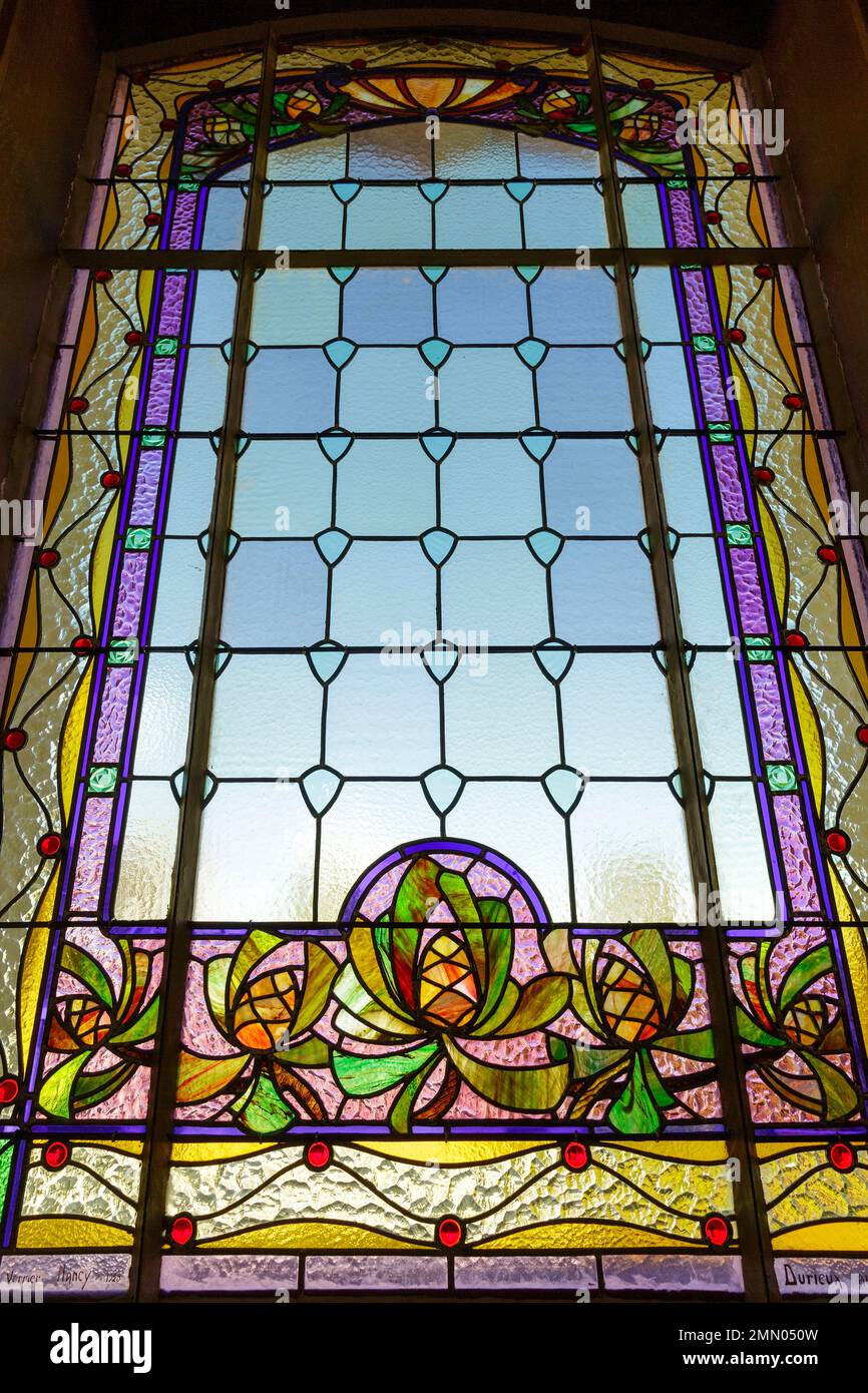 France, Meurthe et Moselle, Nancy, stained glass window by William ...
