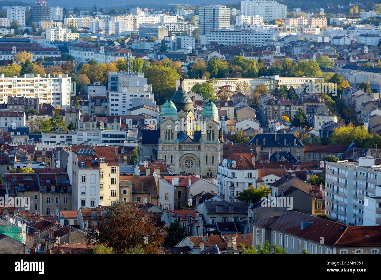 France, Meurthe et Moselle, Nancy, high angle view of the city from the ...
