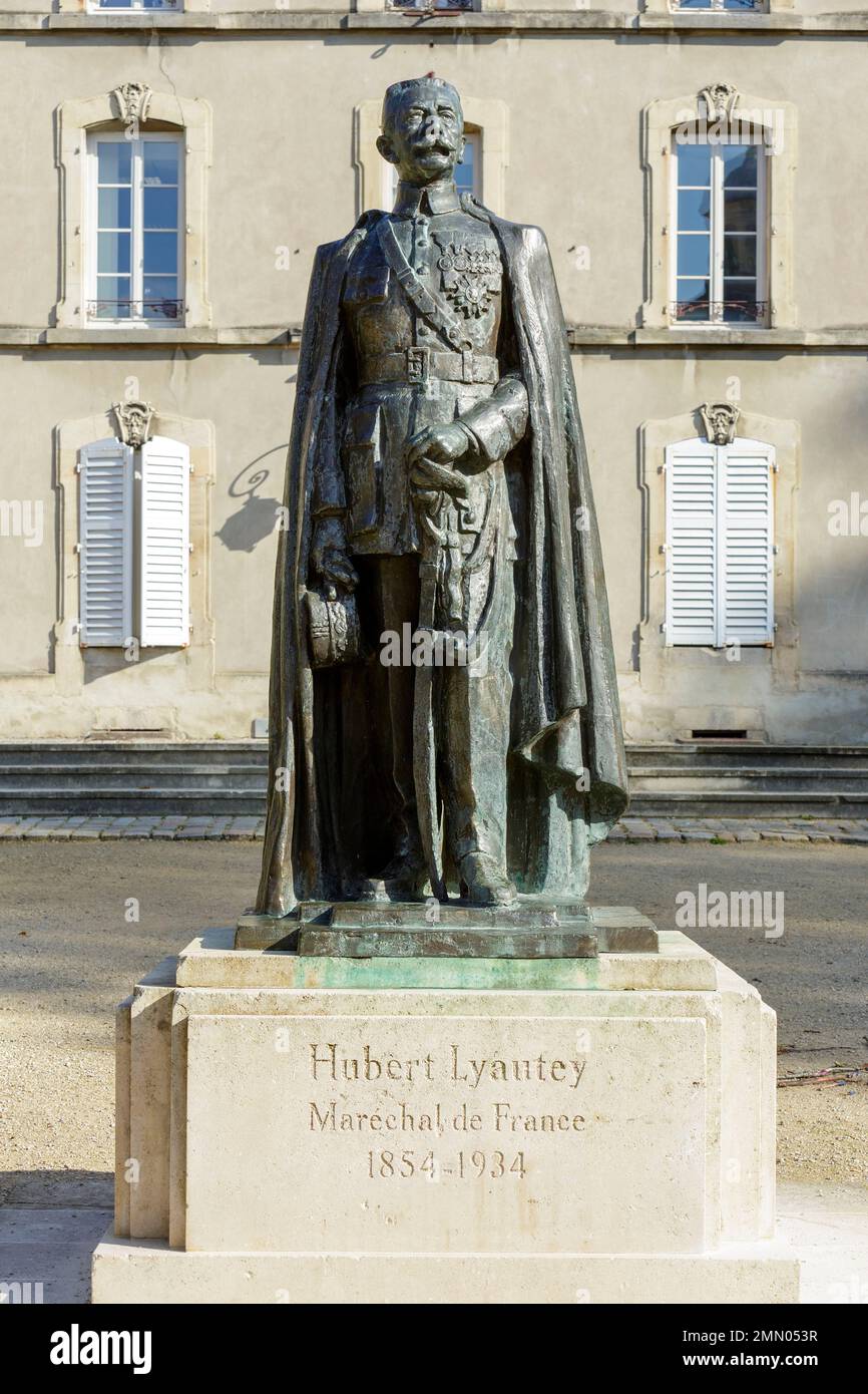 France, Meurthe et Moselle, Nancy, statue of Marechal Lyautey born in ...