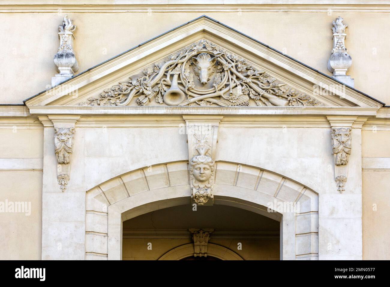 France, Meurthe-et-Moselle (54), Nancy, façade de l'Hôtel des Loups ...