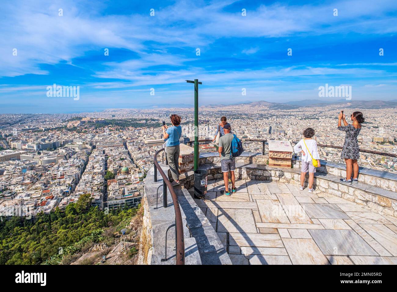Greece, Athens, panorama from the Lycabette Mount Stock Photo - Alamy