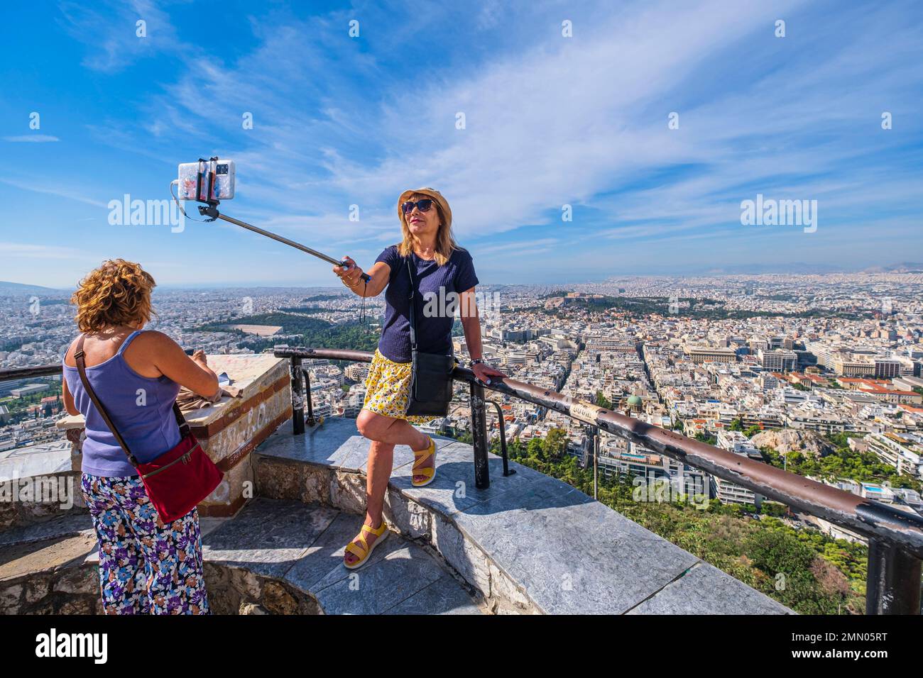 Greece, Athens, panorama from the Lycabette Mount Stock Photo - Alamy