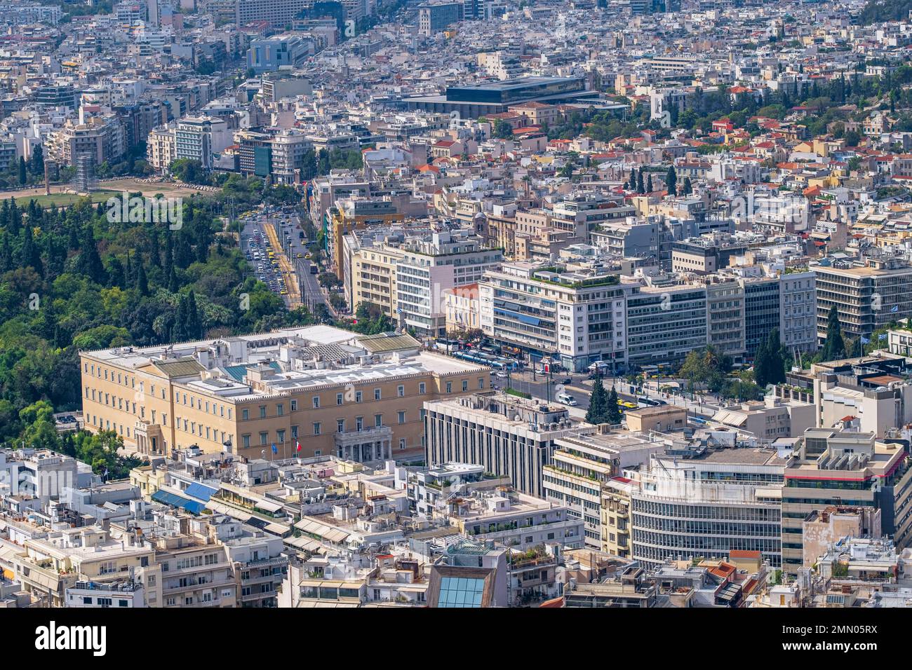 Greece, Athens, panorama from the Lycabette Mount Stock Photo - Alamy