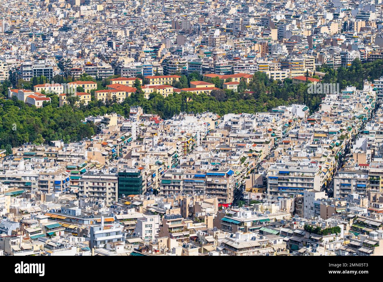 Greece, Athens, panorama from the Lycabette Mount Stock Photo - Alamy