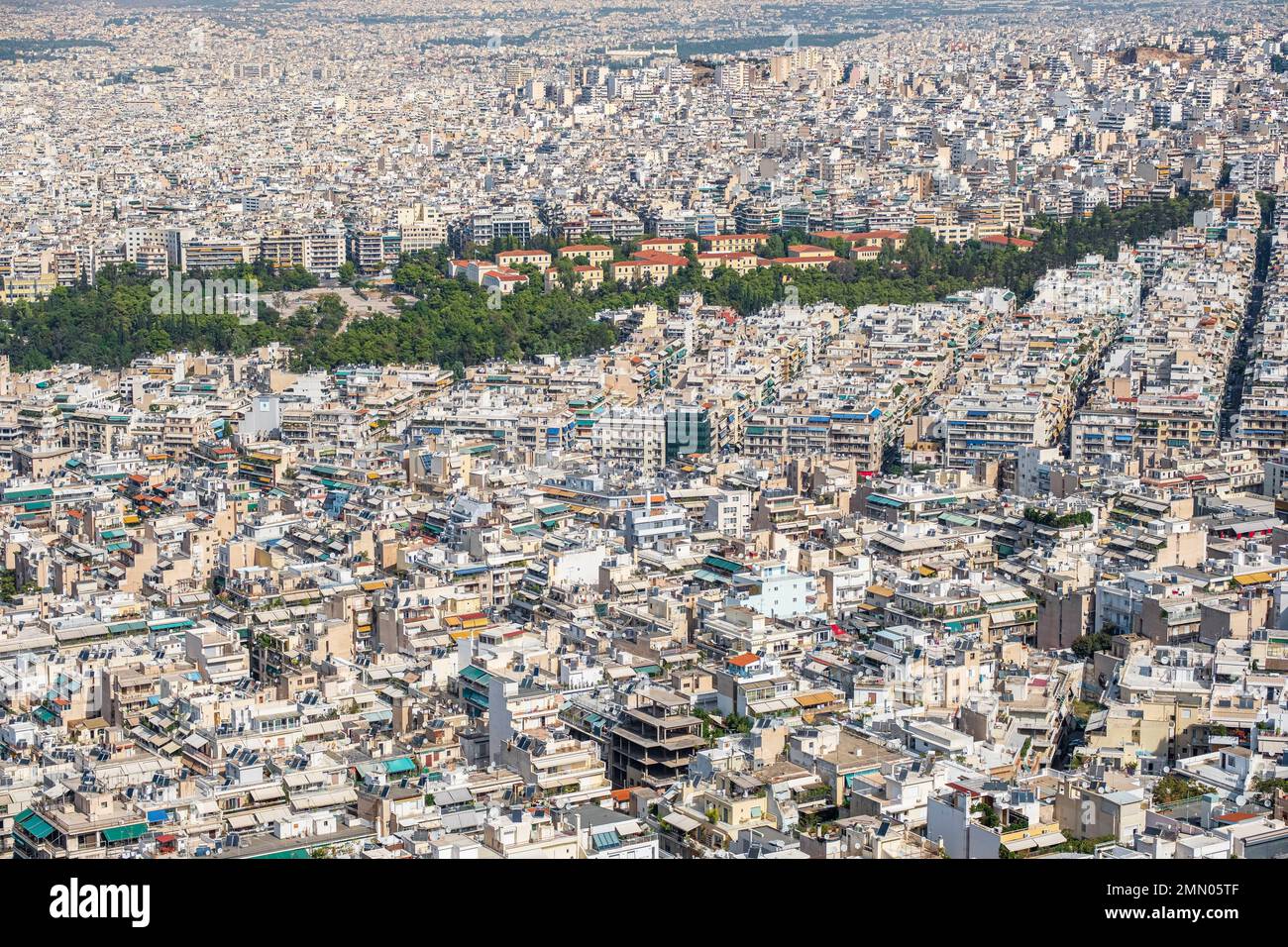 Greece, Athens, panorama from the Lycabette Mount Stock Photo - Alamy