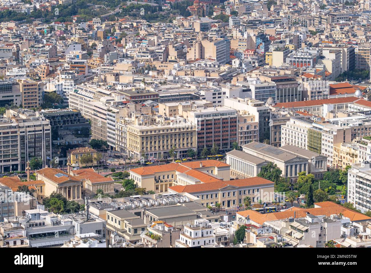 Greece, Athens, panorama from the Lycabette Mount Stock Photo - Alamy