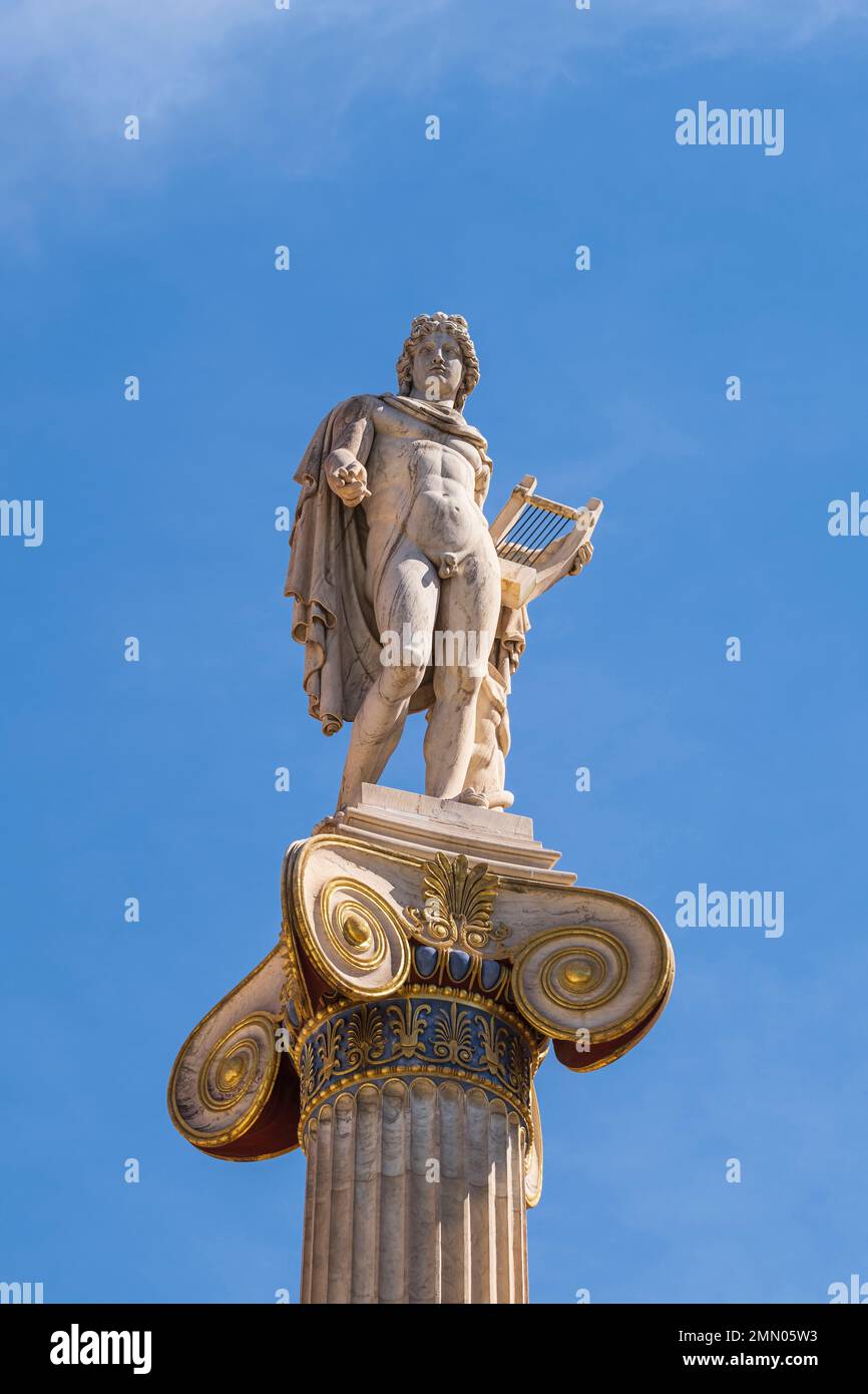 Greece, Athens, the Academy of Athens, neoclassical building designed ...