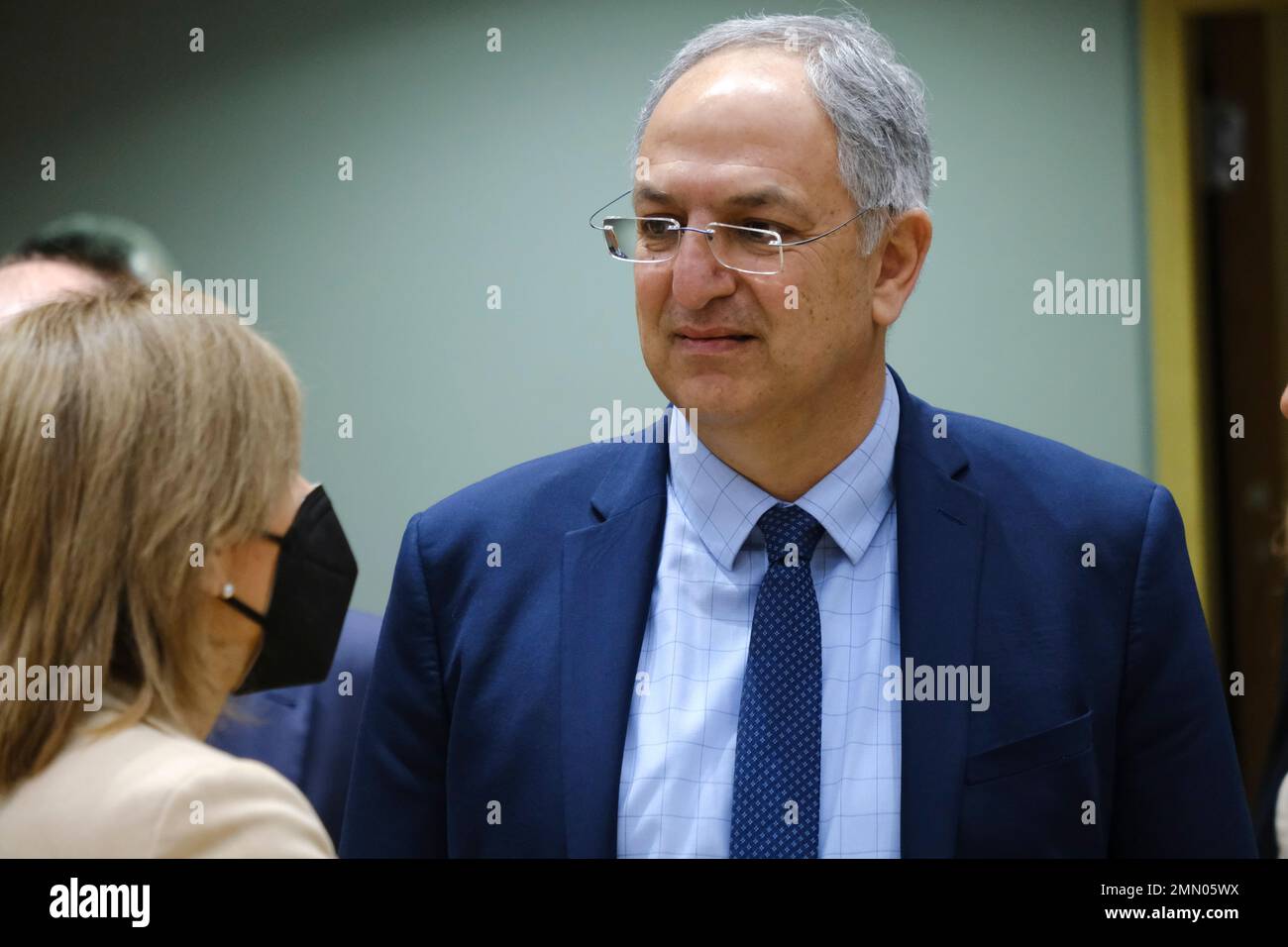 Brussels, Belgium. 30th Jan, 2023. Costas KADIS, minister arrives to ...