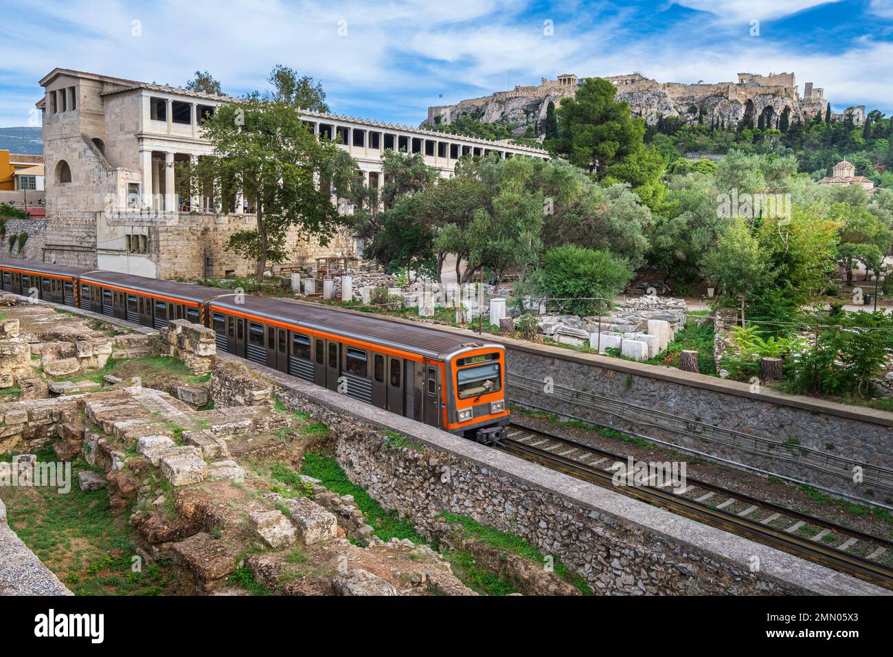 Greece, Athens, Monastiraki district, Athens Metro, the Museum of the ...