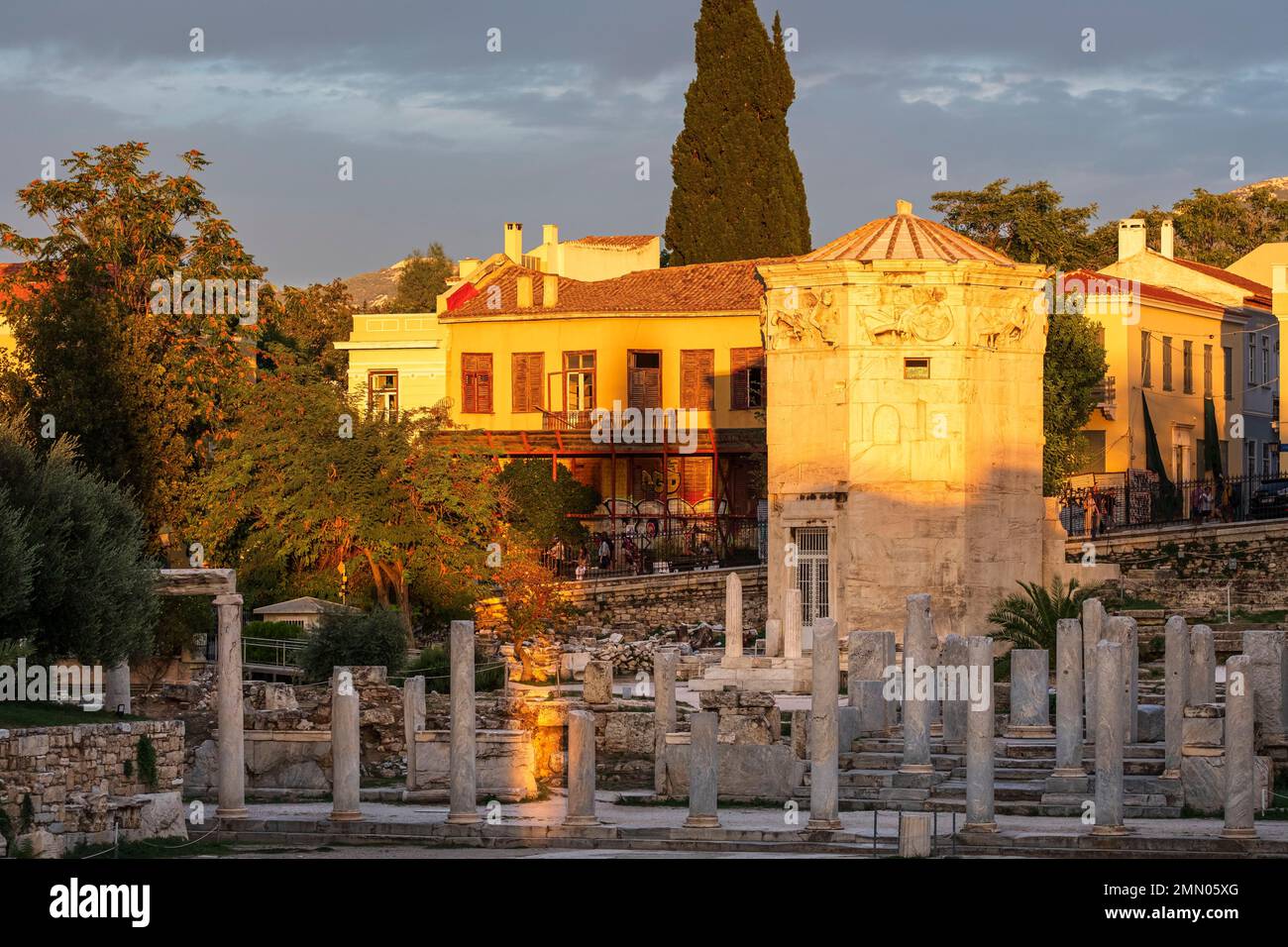 Greece, Athens, Plaka district, Roman Agora, the Tower of the Winds ...