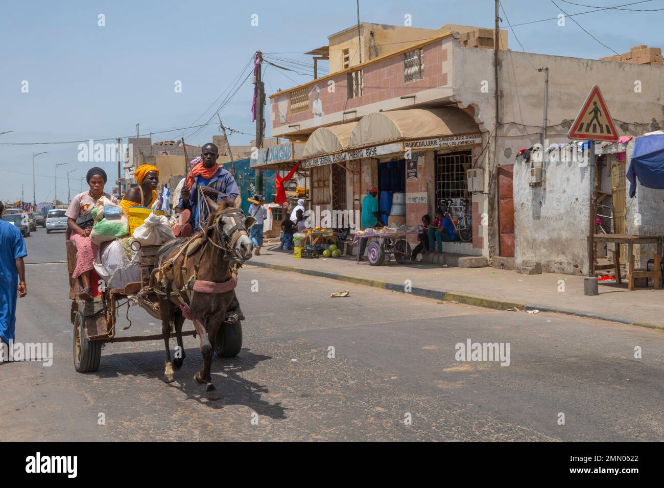 Senegal, Saint Louis, listed as World Heritage by UNESCO, downtown ...