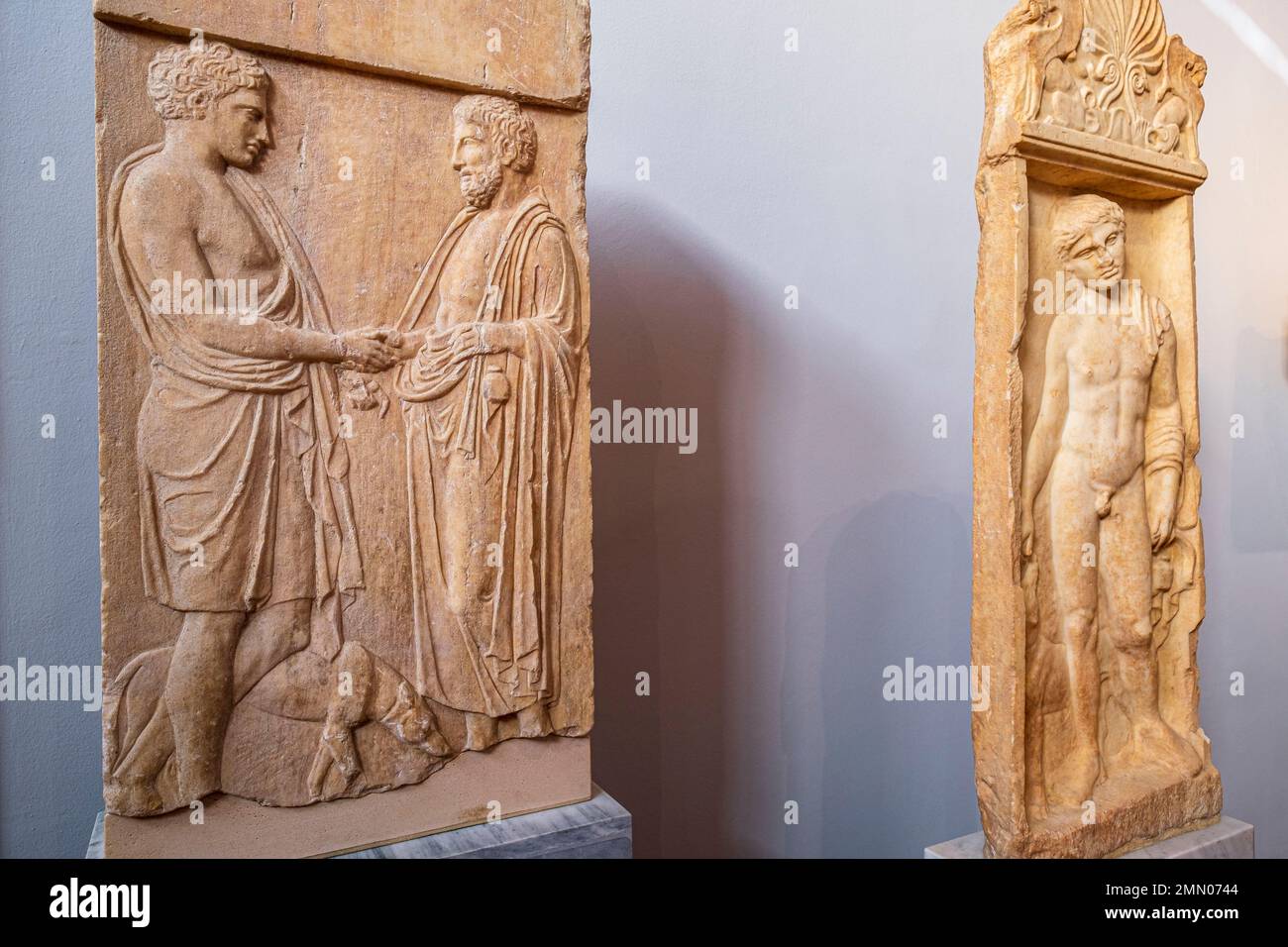 Athens museum stele hi-res stock photography and images - Alamy