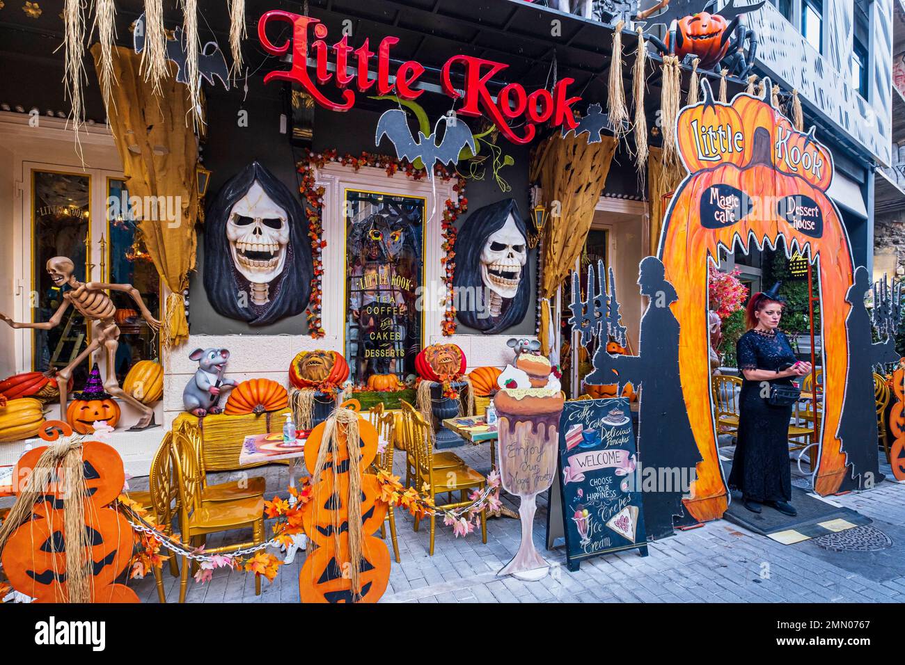 Greece, Athens, Psiri (or Psyri) district, Little Kook Coffee House ...