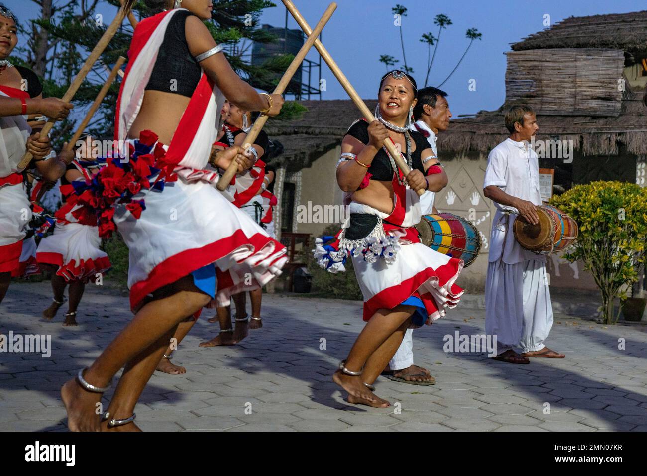 Nepal, Terai province, Tharu ethnic group, Barauli village Stock Photo - Alamy