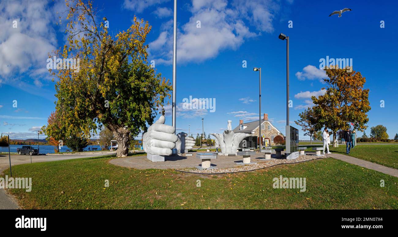 Canada, Ontario, Hawkesbury, the monument of the Francophonie, baptized ...