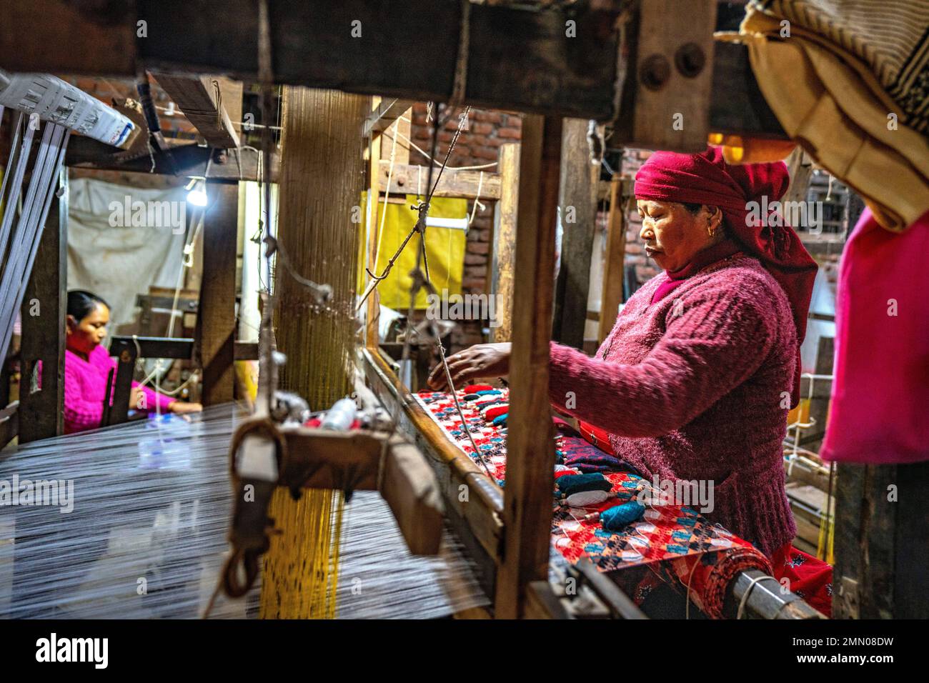 Nepal, Palpa district, Tansen, Palpali weaving factory Stock Photo - Alamy
