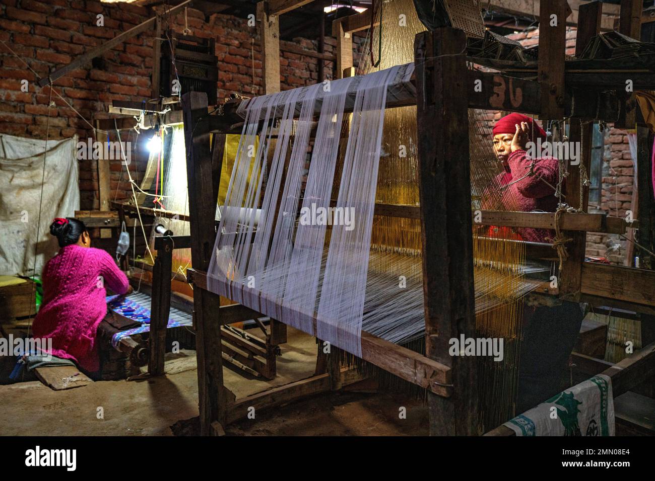 Nepal, Palpa district, Tansen, Palpali weaving factory Stock Photo - Alamy
