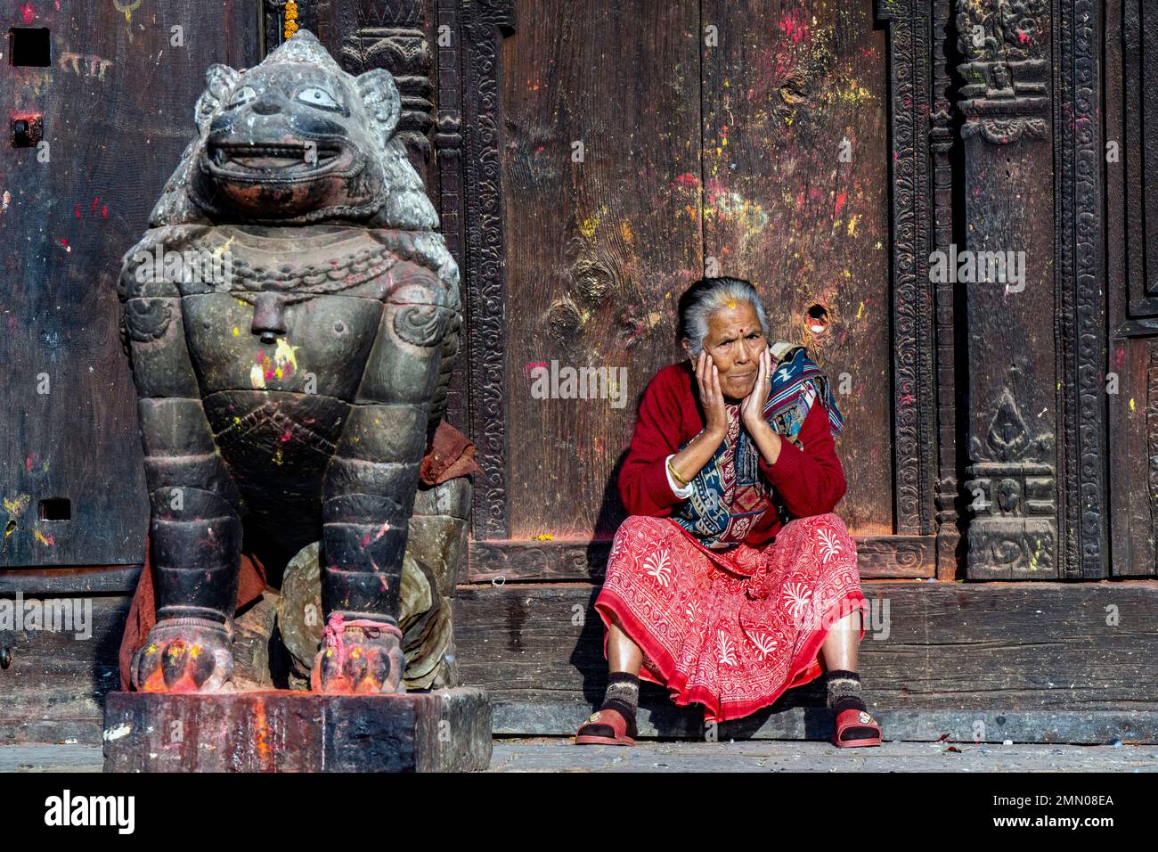 Nepal, Bagmati province, medieval town of Panauti, Indreshwar temple ...