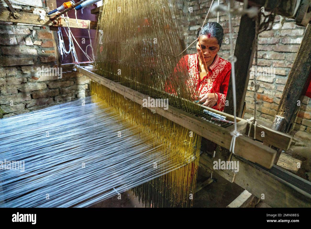 Nepal, Palpa district, Tansen, Palpali weaving factory Stock Photo - Alamy