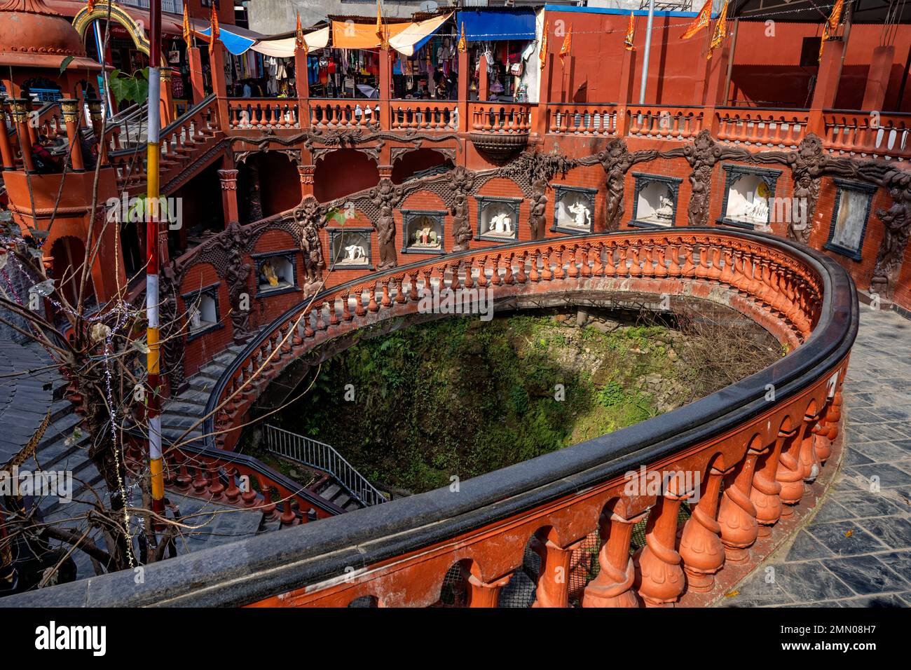 Nepal, Gandaki province, Pokhara, statue of Shiva at the Gupteshwor ...
