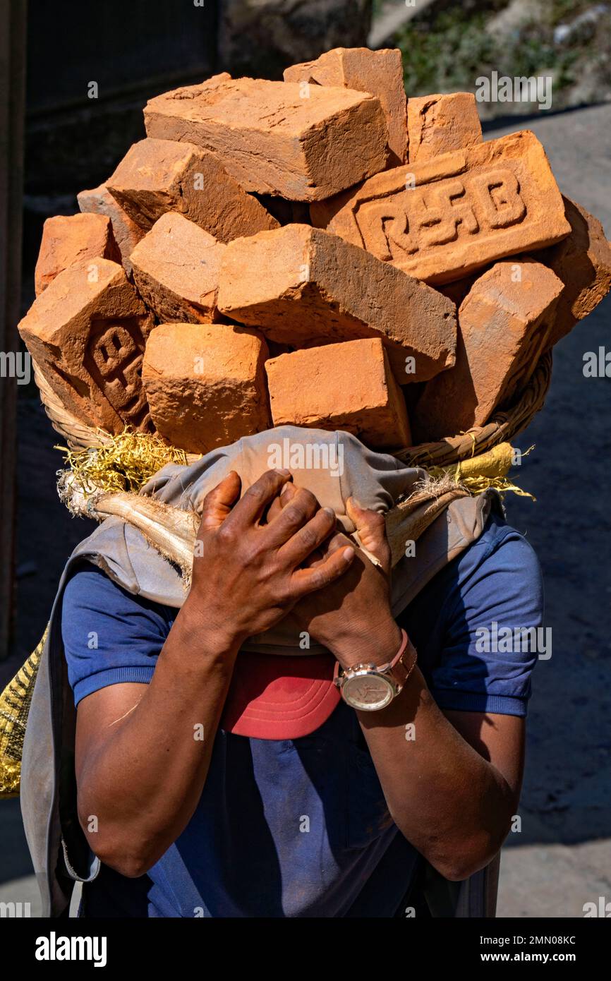 Nepal, Gandaki province, Pokhara, construction site Stock Photo - Alamy