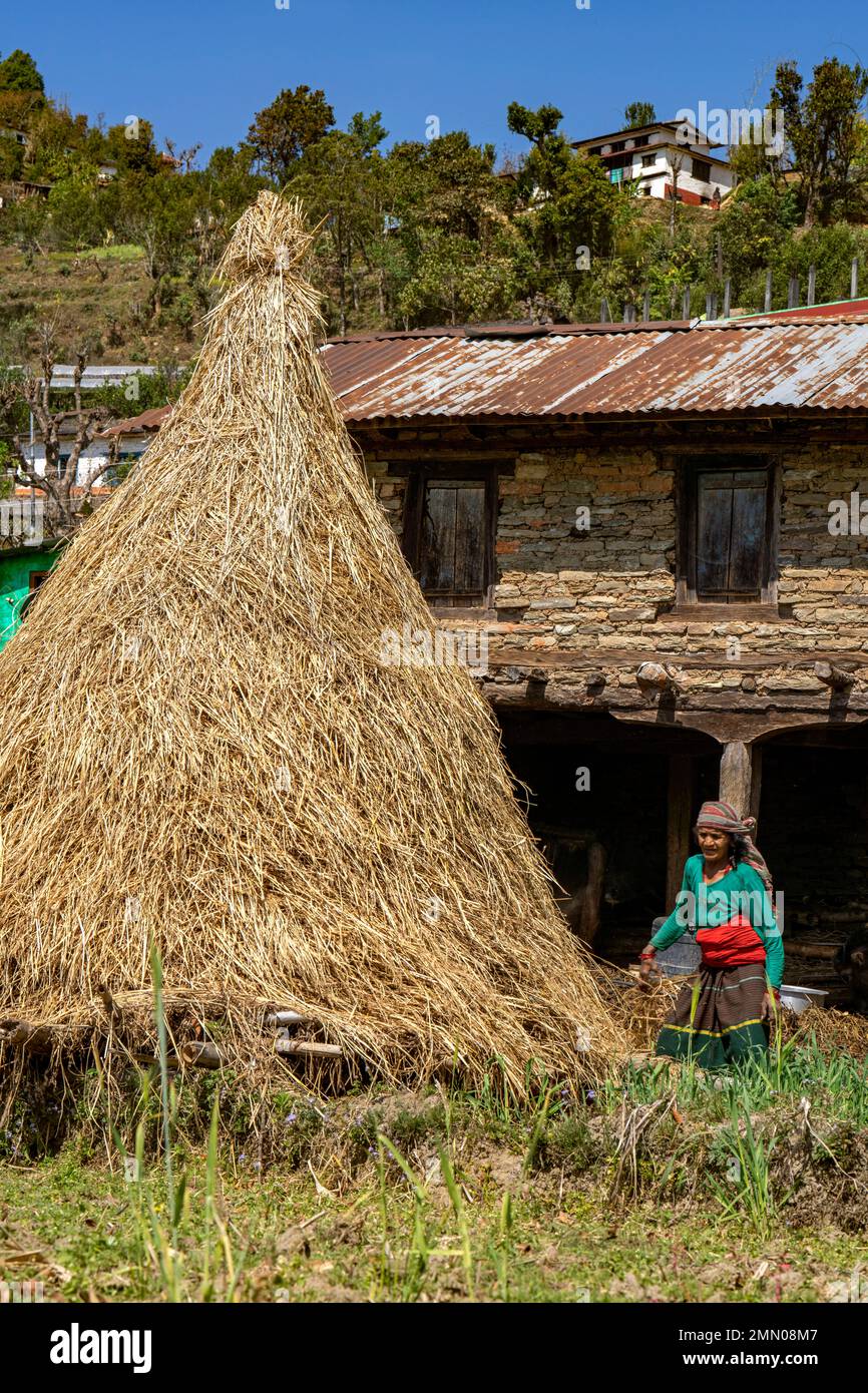 Nepal, Parbat District, Bajung Stock Photo - Alamy