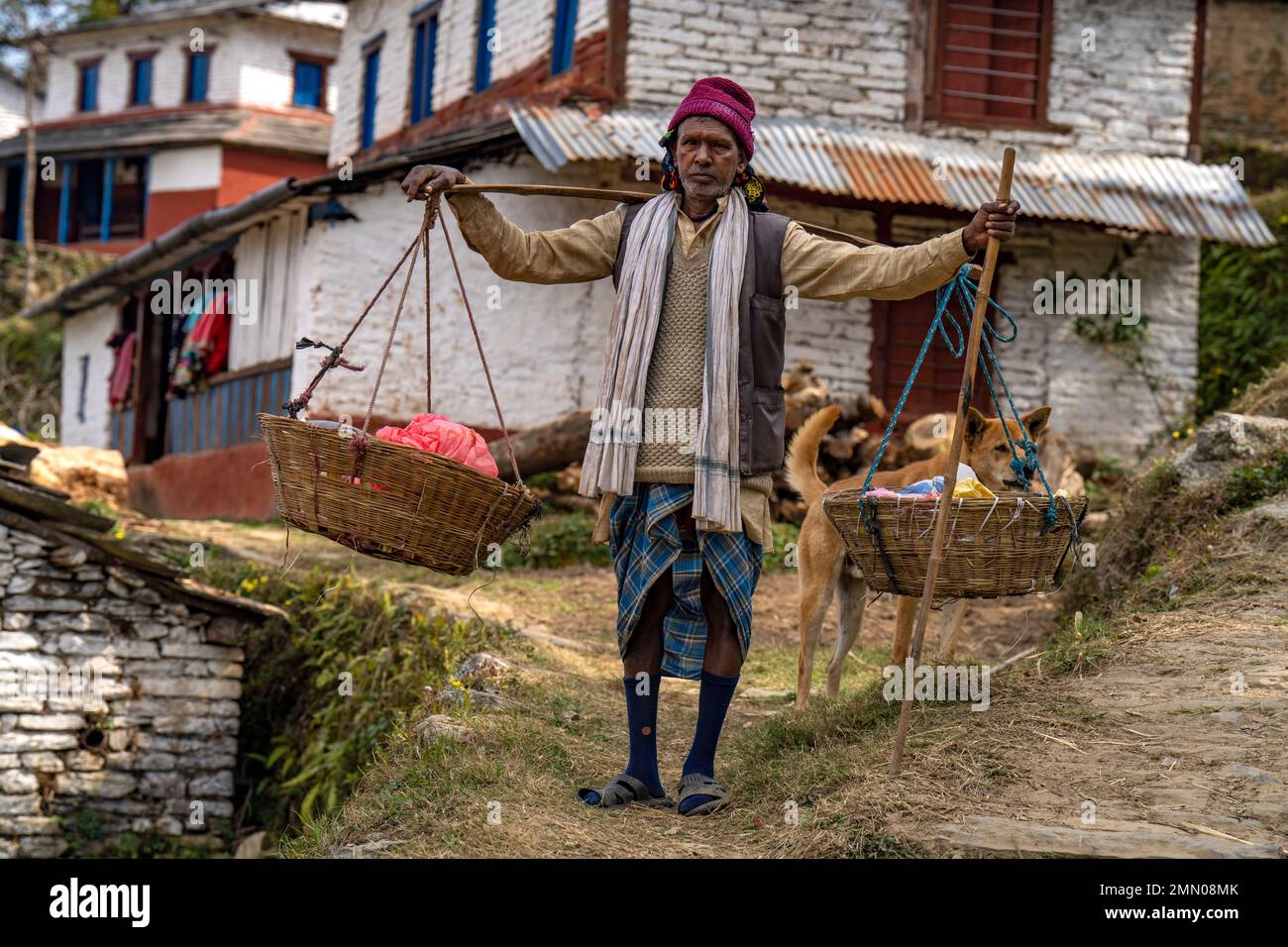 Nepal, Parbat District, Bajung Stock Photo - Alamy