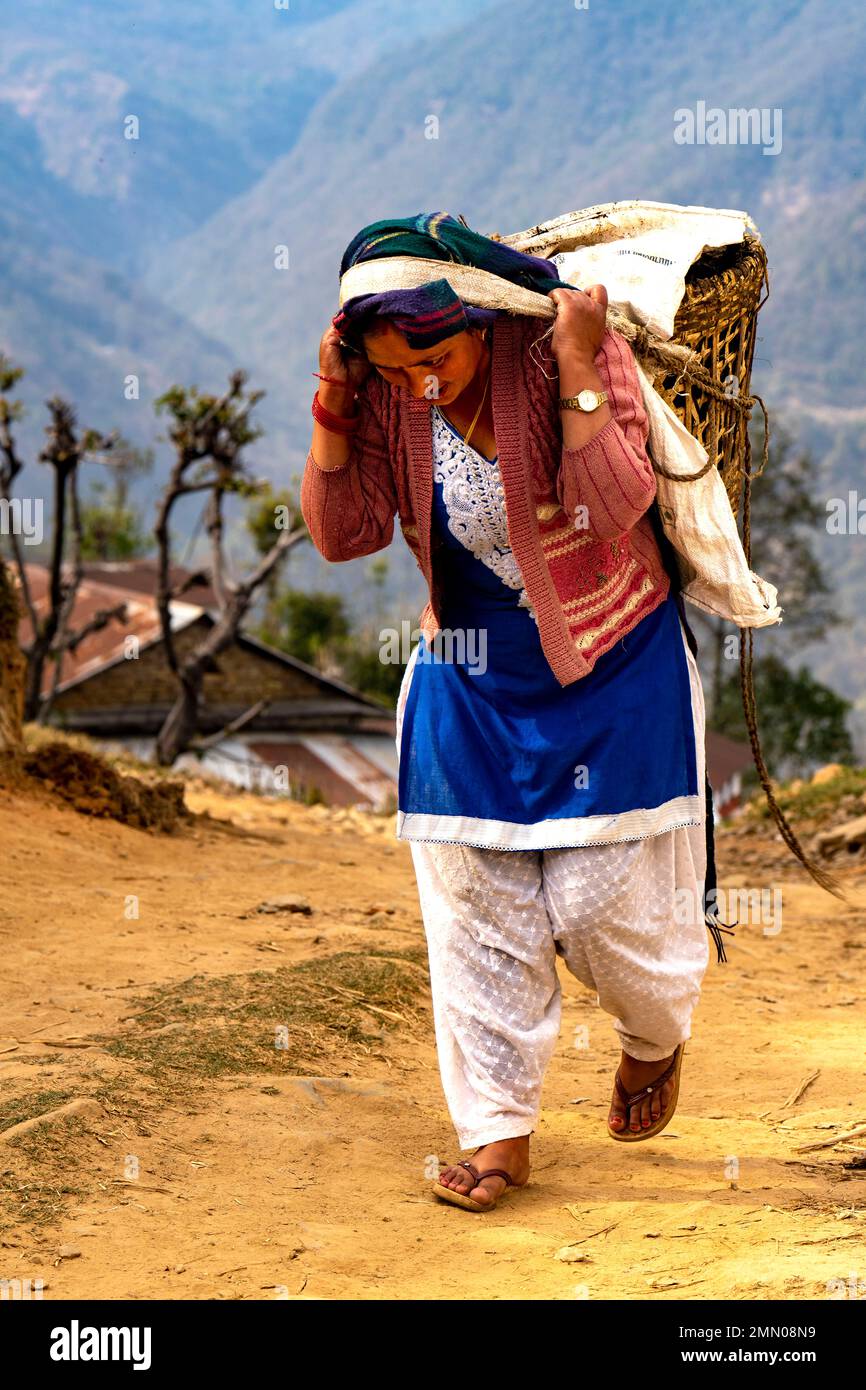Nepal, Parbat District, Bajung Stock Photo - Alamy