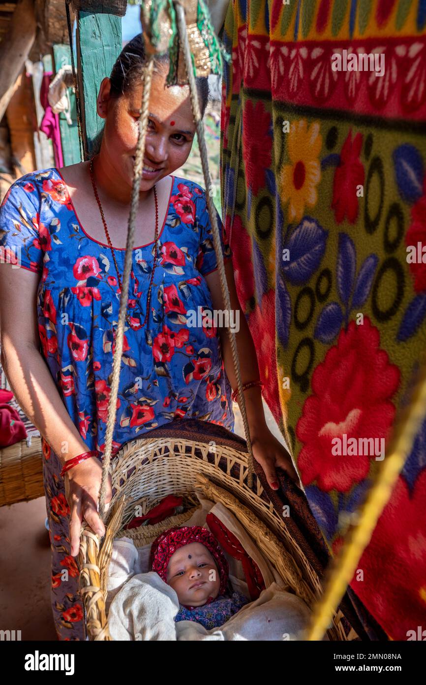 Nepal, Parbat District, Bajung Stock Photo - Alamy