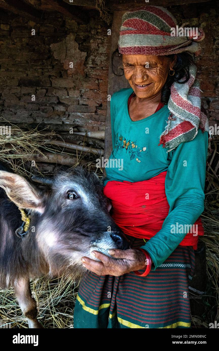 Nepal, Parbat District, Bajung Stock Photo - Alamy