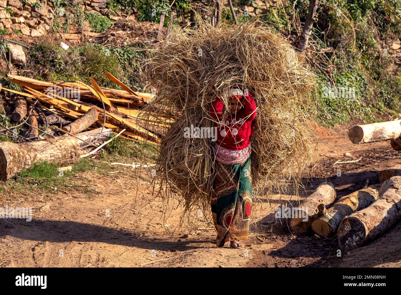 Nepal, Parbat district, Durlung Stock Photo - Alamy
