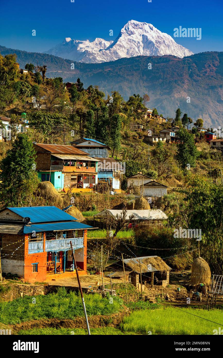 Nepal, Parbat district, Durlung Stock Photo - Alamy
