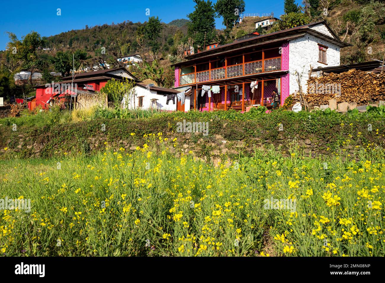 Nepal, Parbat district, Durlung Stock Photo - Alamy