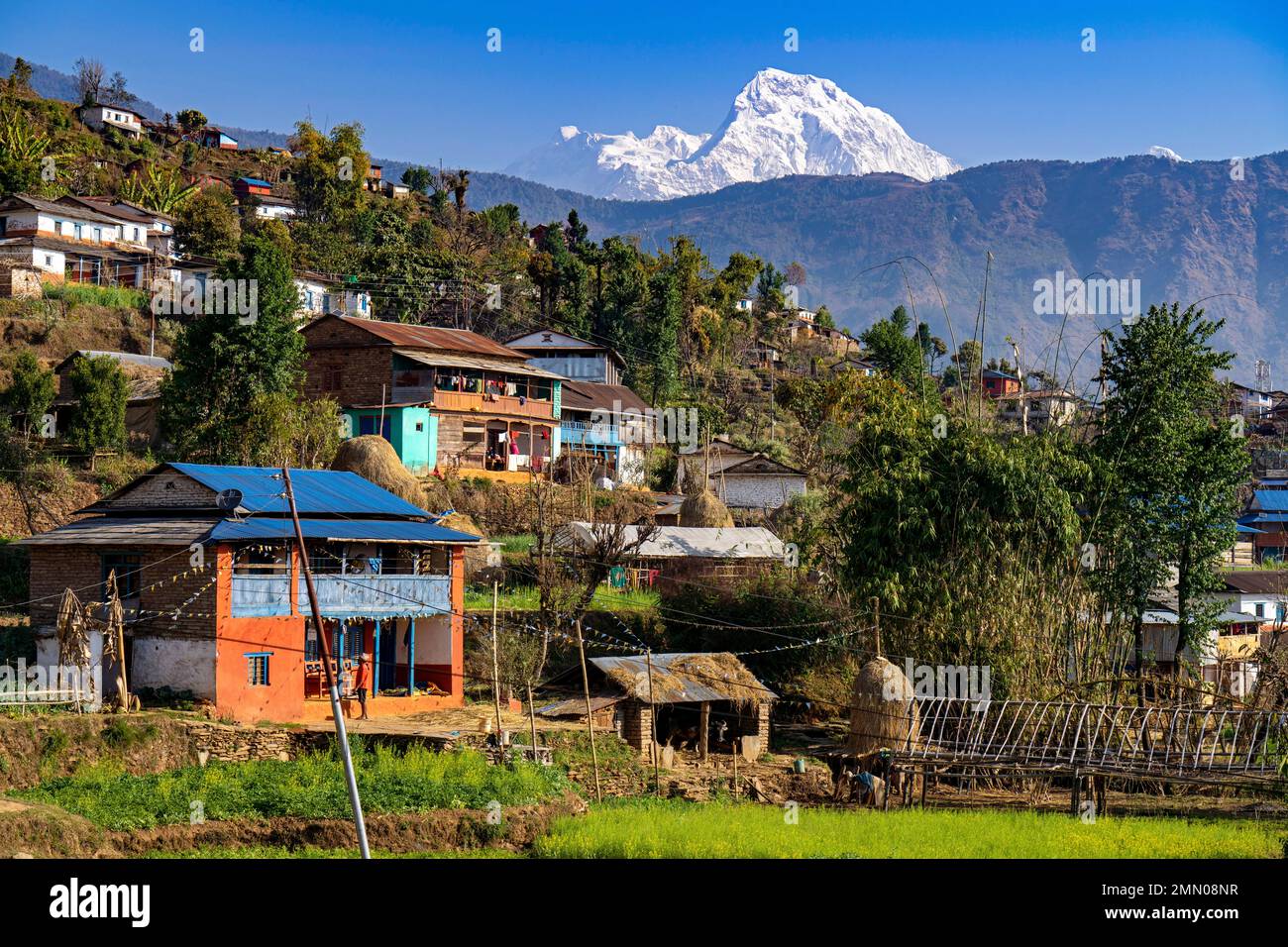 Nepal, Parbat district, Durlung Stock Photo - Alamy