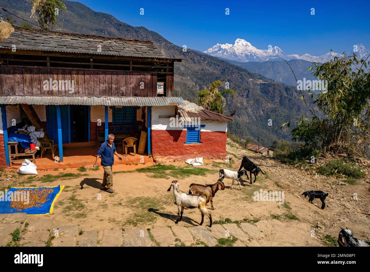 Nepal, Parbat district, Durlung Stock Photo - Alamy