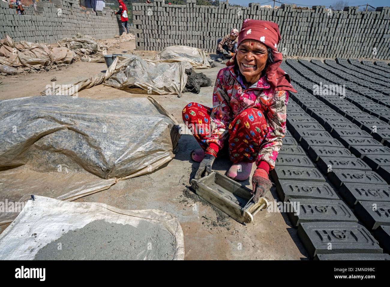 Kathmandu valley brick factory hi-res stock photography and images - Alamy