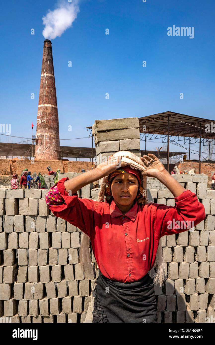 Kathmandu valley brick factory hi-res stock photography and images - Alamy