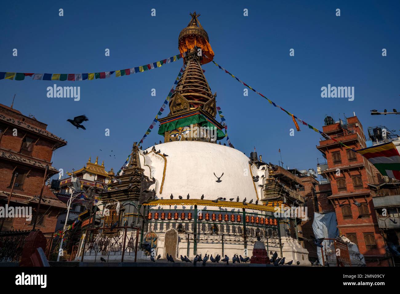 Nepal, Kathmandu, Thamel district, Kathesimbhu stupa Stock Photo - Alamy