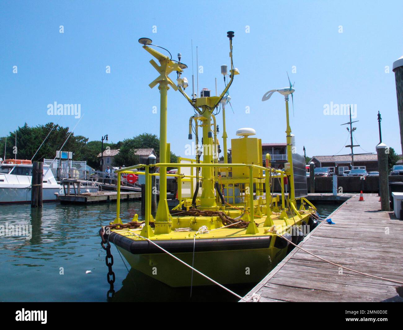 This photo shows a research buoy in Atlantic City, N.J., July 16, 2018 ...