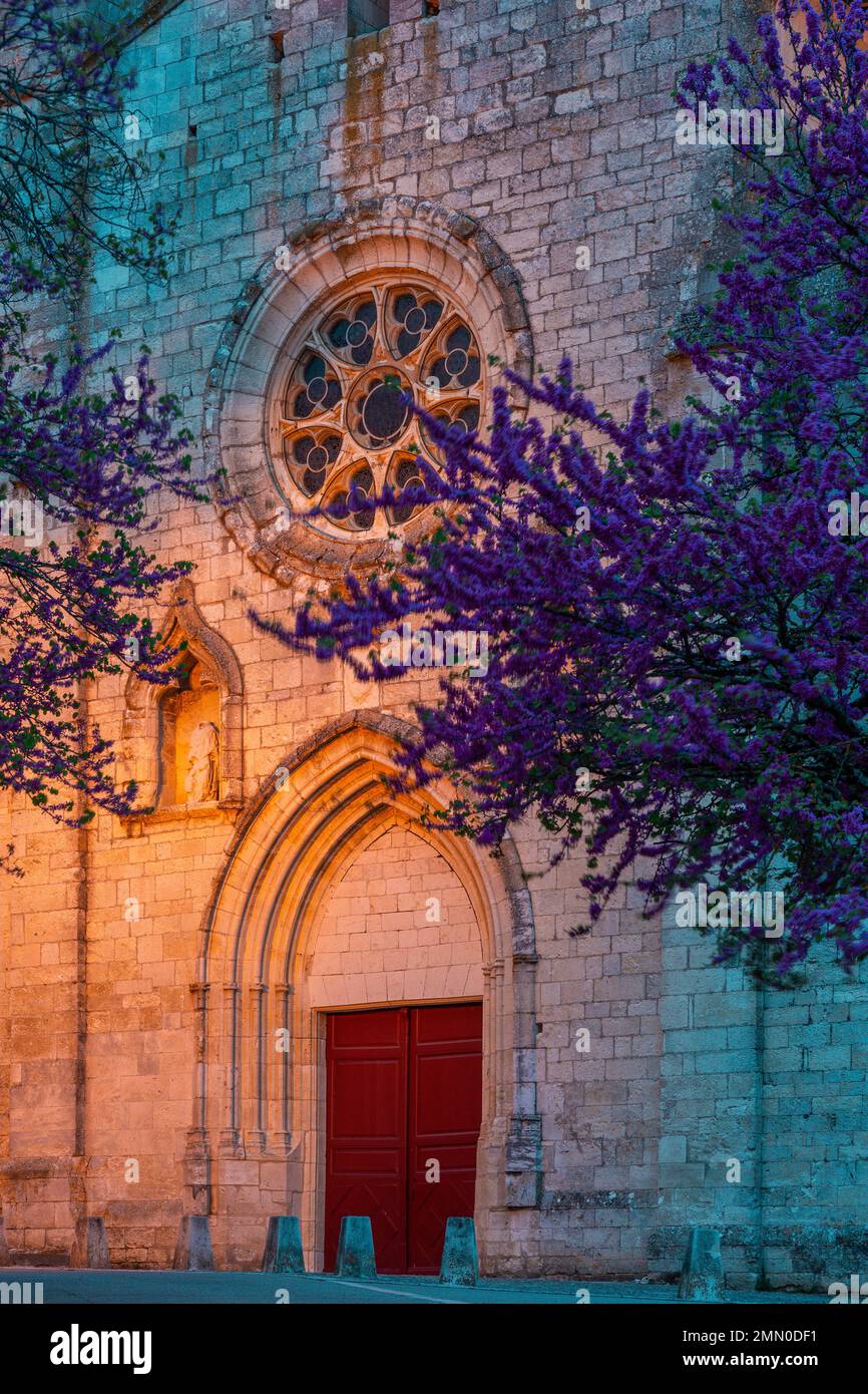 France, Tarn et Garonne, Montpezat de Quercy, narrow street and stone ...