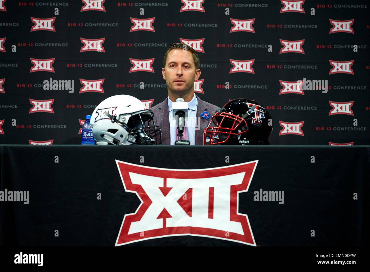 Texas Tech football head coach Kliff Kingsbury speaks during NCAA ...