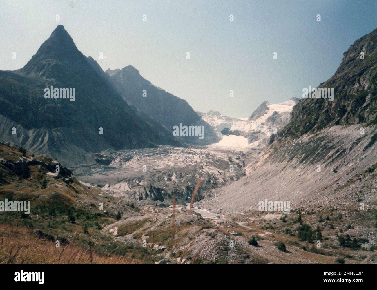 Ghiacciaio Arolla e Mont Collon Stock Photo - Alamy