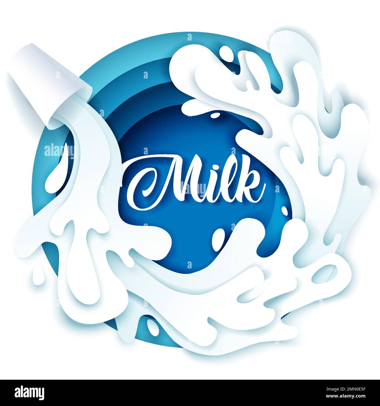 Spill milk paper Stock Vector Images - Alamy