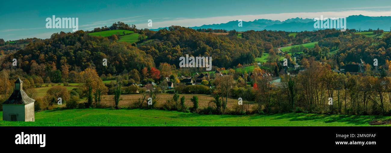 France, Pyrenees Atlantiques, Bearn, Lucs en Bearn, abbey of Lucs en ...