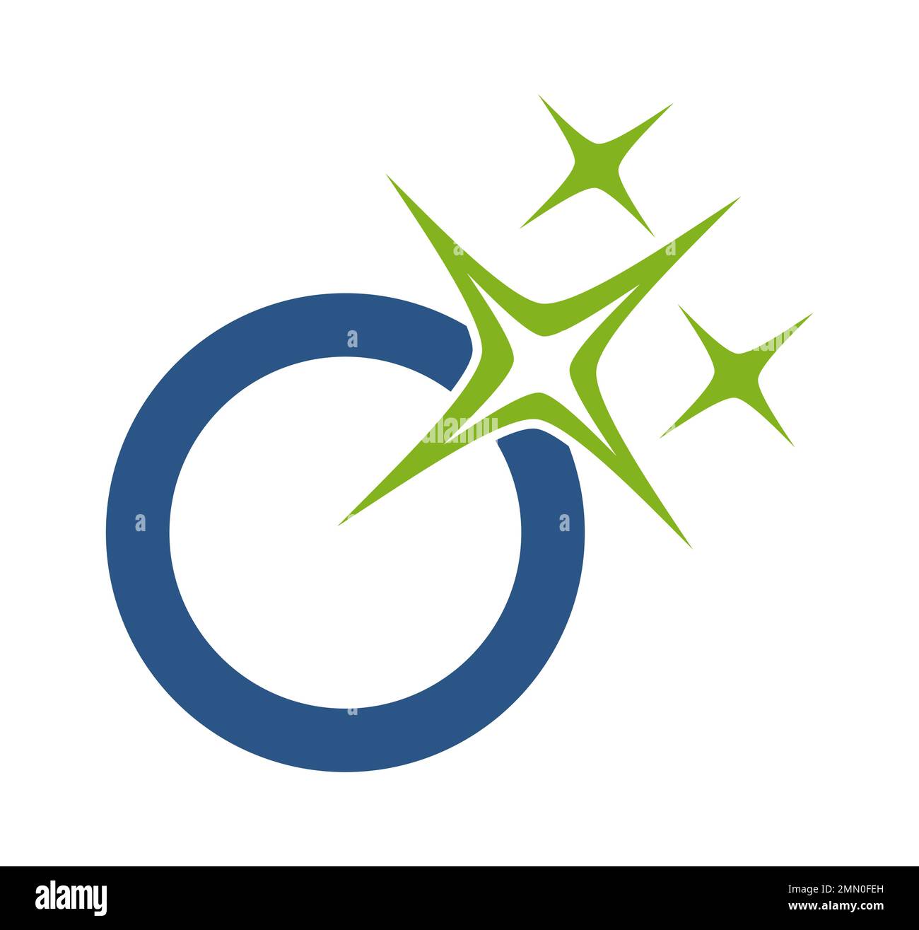 Circle and Star Shine Vector Icon in white background isolated Stock ...