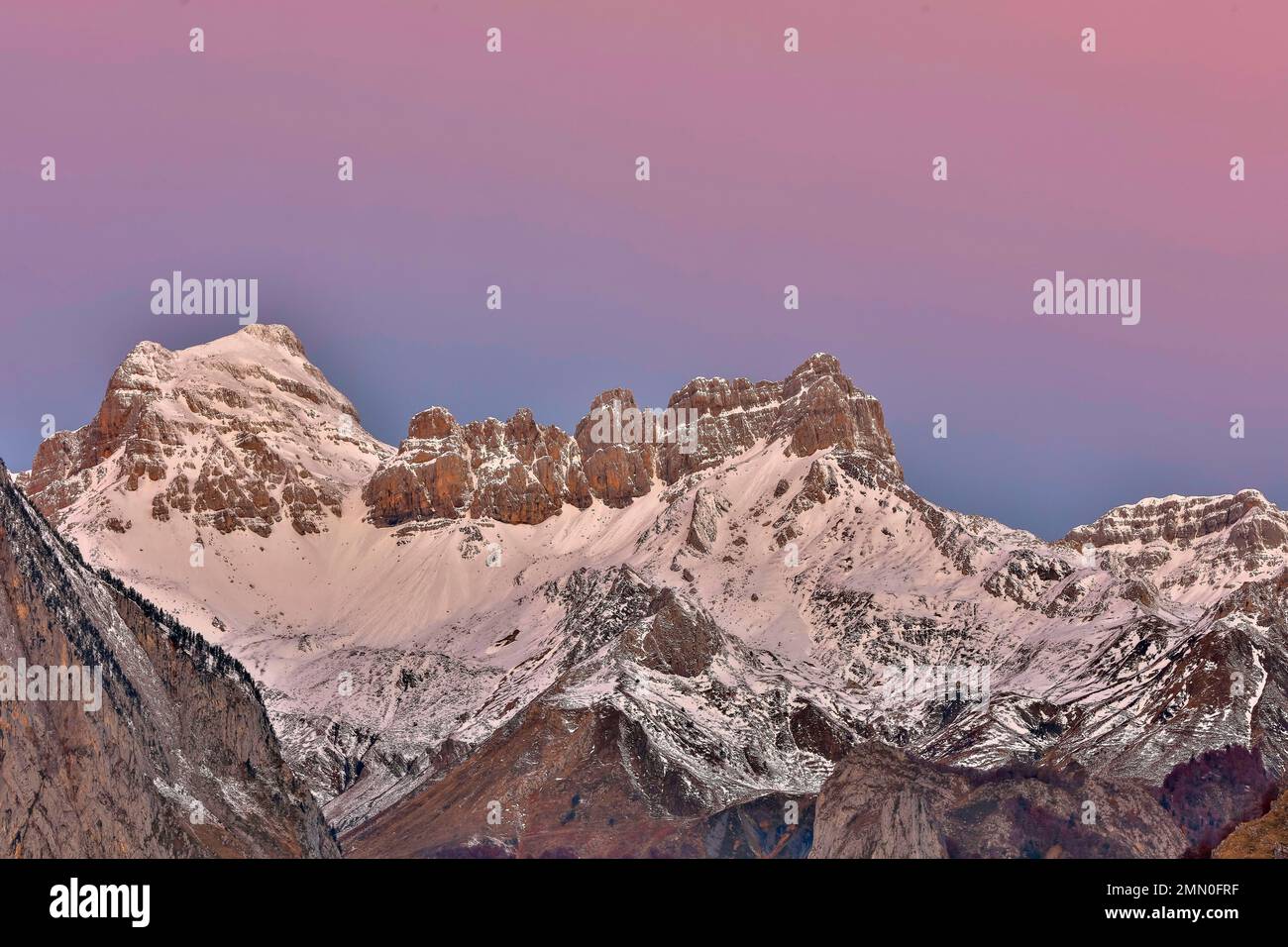 France, Pyrenees Atlantiques, Bearn, Lescun, peak of Anie Stock Photo ...