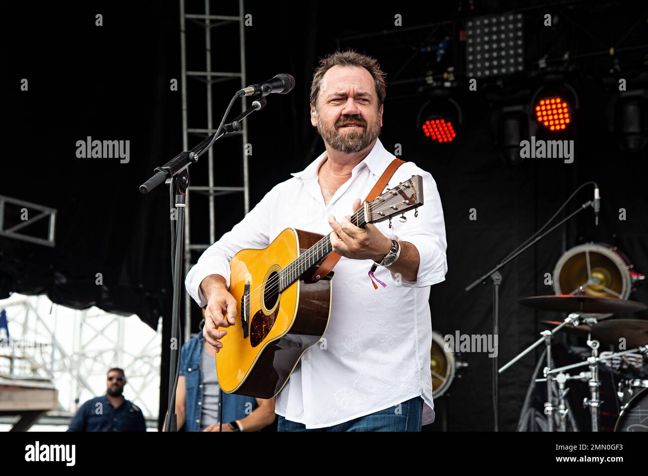 Dan Tyminski of Tyminski seen at Forecastle Music Festival at ...