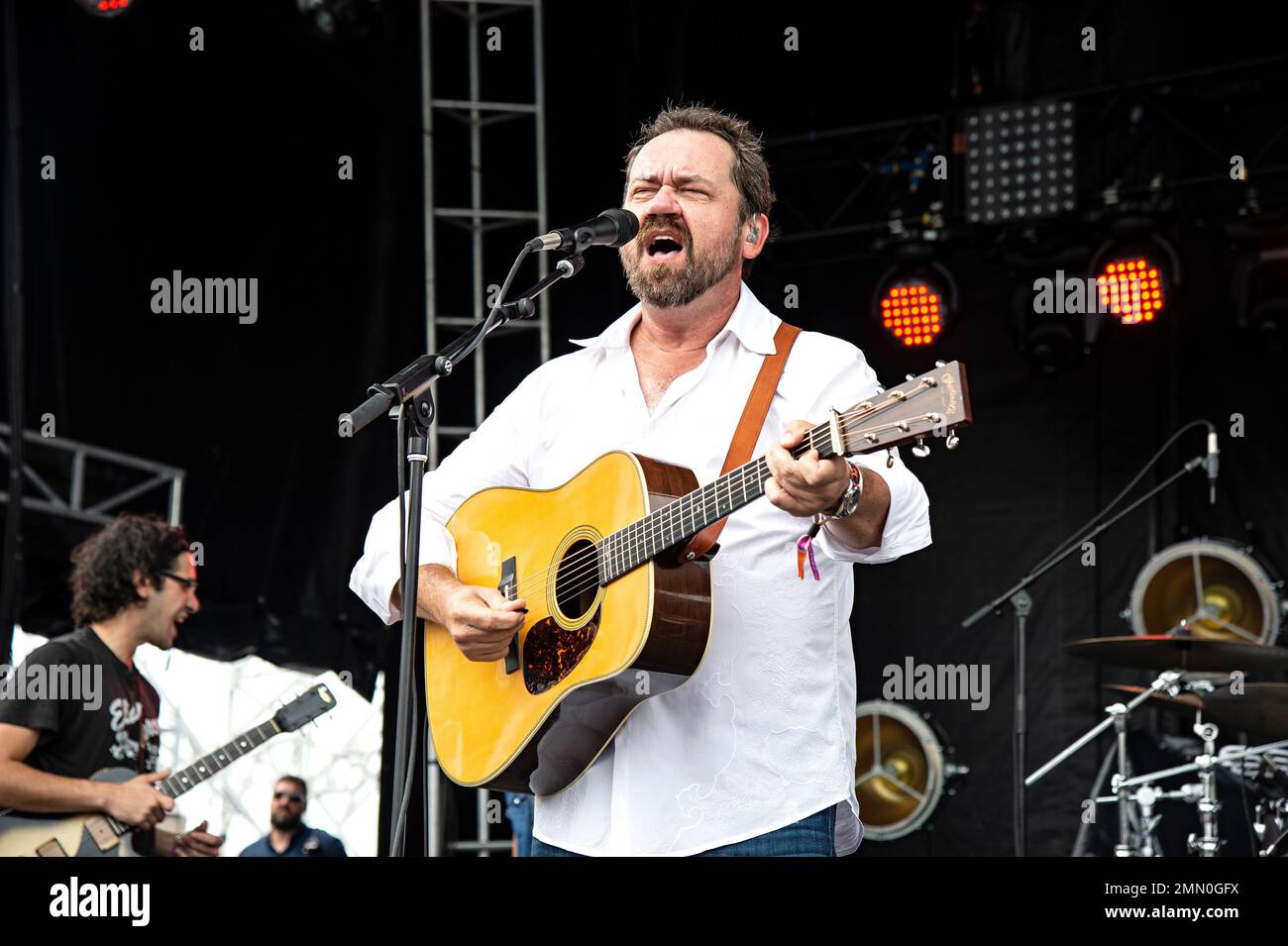 Dan Tyminski of Tyminski seen at Forecastle Music Festival at ...