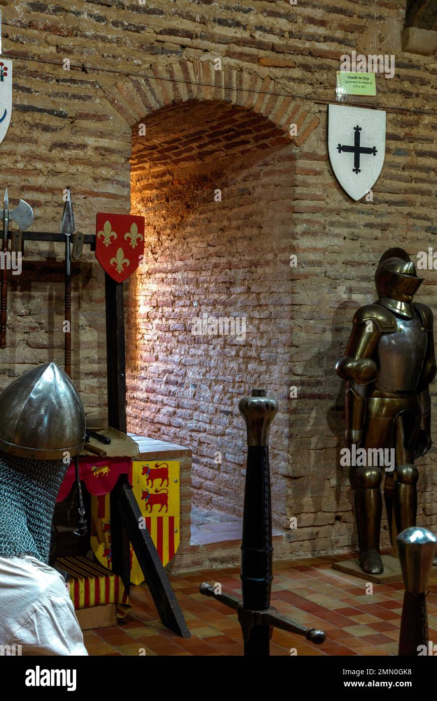 France, Pyrenees Atlantiques, Bearn, Montaner, castle of Montaner ...